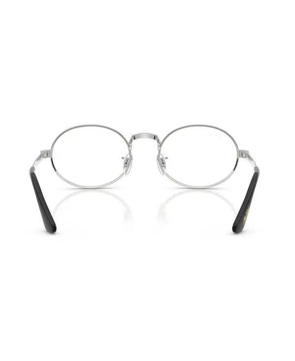 Ray-ban Oval Full Rim Eyeglasses - Silver