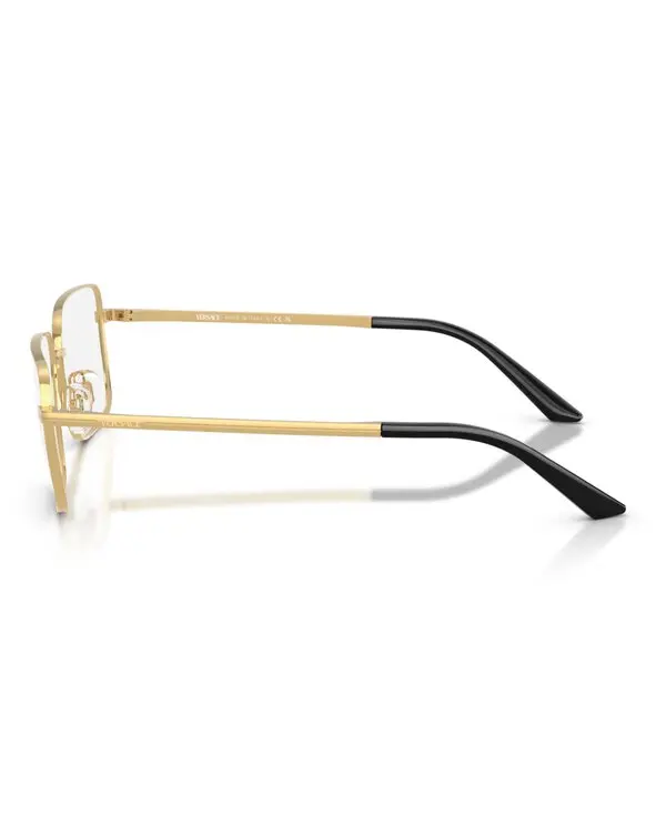 Versace Square Frame Eyeglasses - Gold