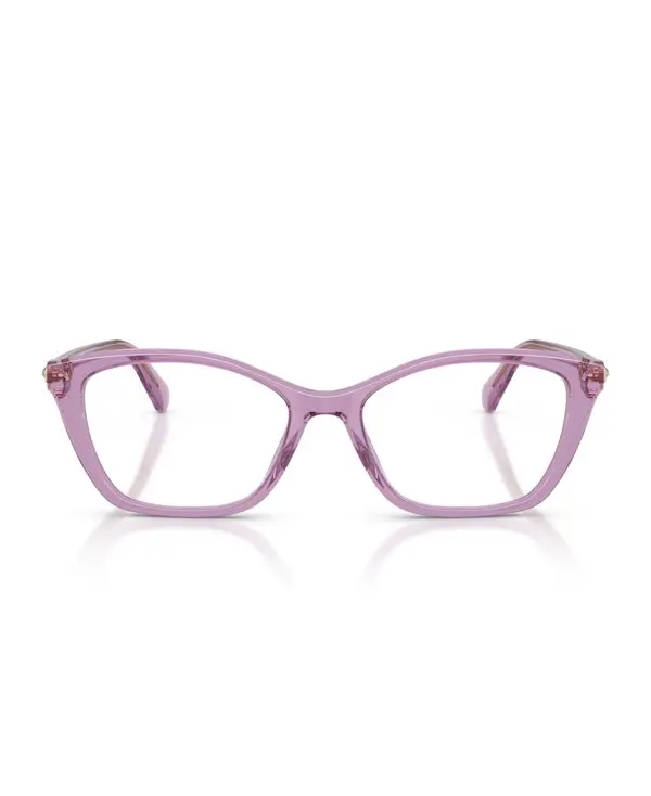 SWAROVSKI Pillow Eyeglasses With Crystal Embellishments - Transparent Amethyst