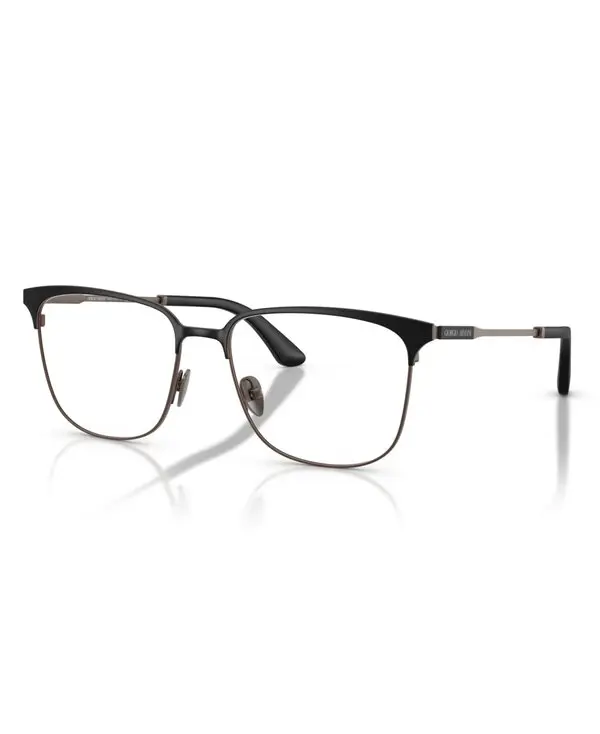 Giorgio Armani Square Eyeglasses - Matte Black