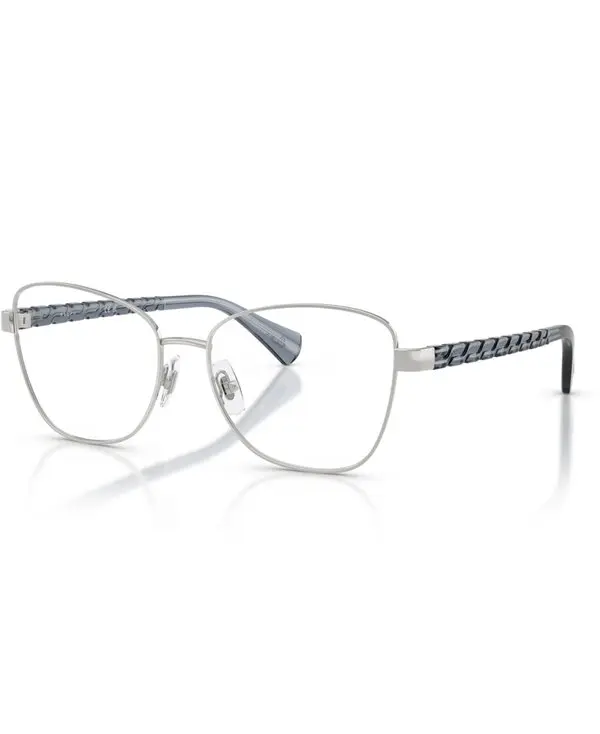 Ralph Lauren Oversized Irregular Eyeglasses - Shiny Silver