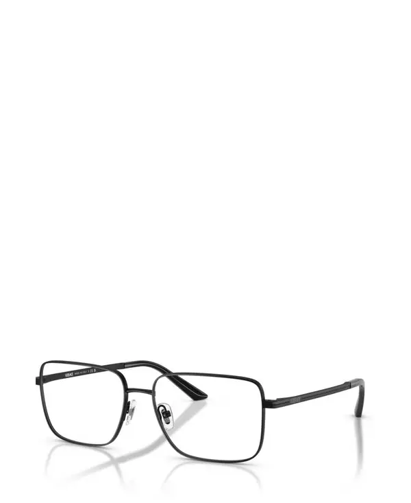 Versace Square Frame Eyeglasses - Matte Black