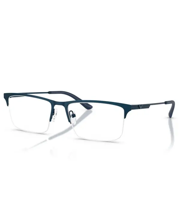 Emporio Armani Square Eyeglasses - Metal Blue
