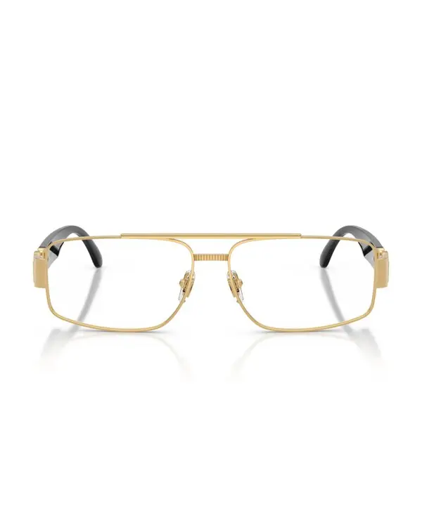 Versace Rectangle Full Rim Eyeglasses - Gold
