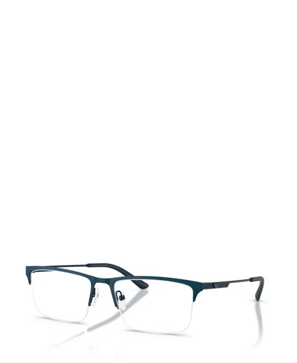 Emporio Armani Square Eyeglasses - Metal Blue