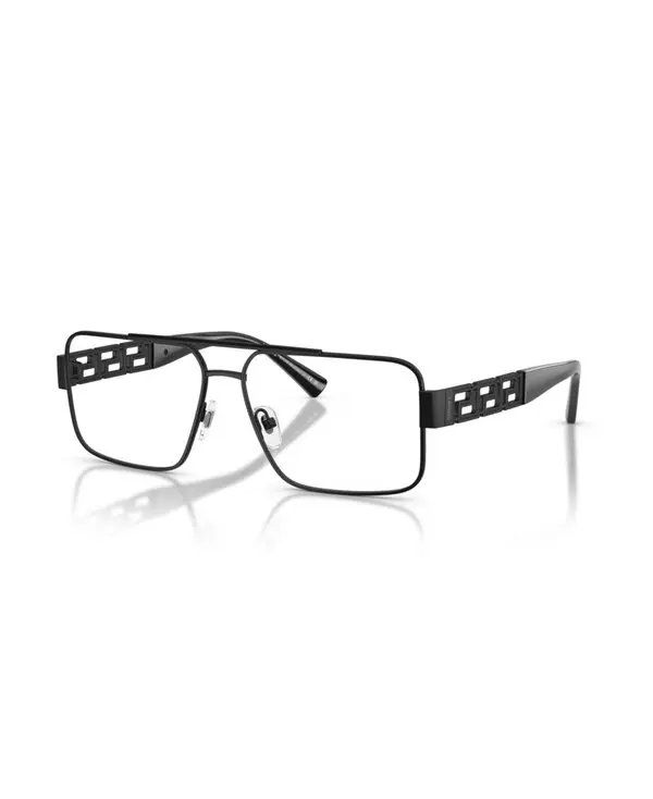 Versace Square Frame Eyeglasses - Matte Black
