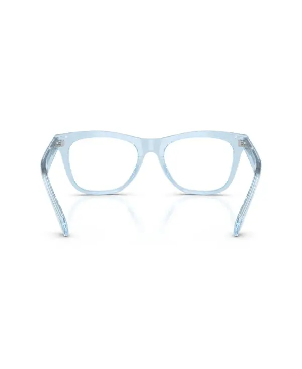 Burberry Square Frame Eyeglasses - Transparent Blue