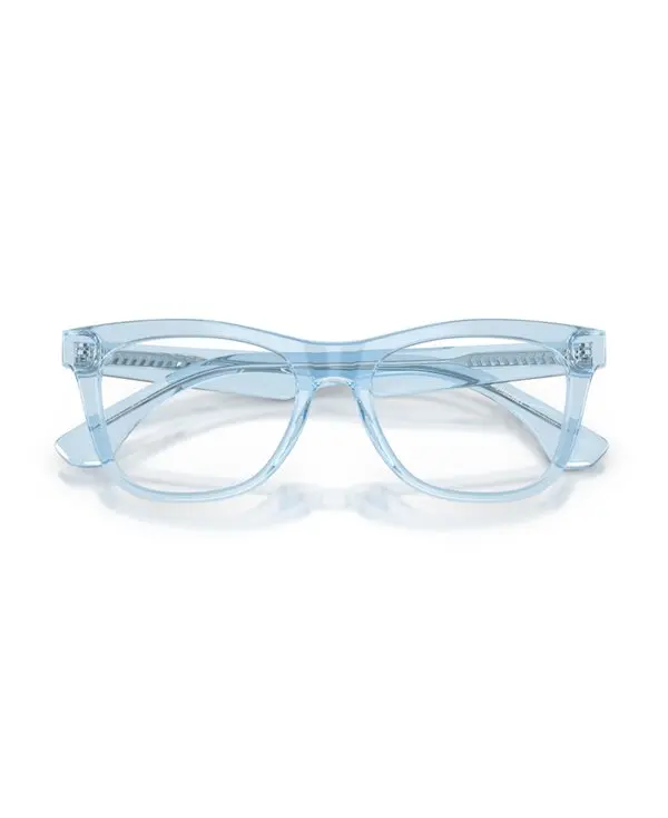 Burberry Square Frame Eyeglasses - Transparent Blue