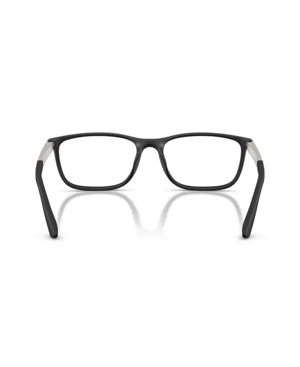 Emporio Armani Rectangle Full Rim Eyeglasses - Matte Black