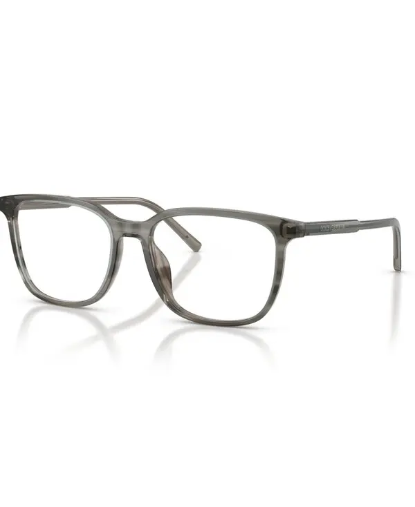 Dolce & Gabbana Square Eyeglasses - Gray On Striped Gray