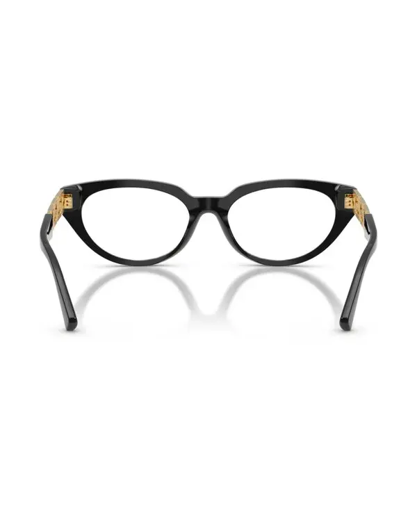 Versace Cat Eye Full Rim Eyeglasses - Black
