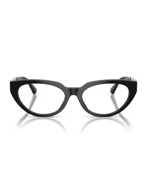 Versace Cat Eye Full Rim Eyeglasses - Black