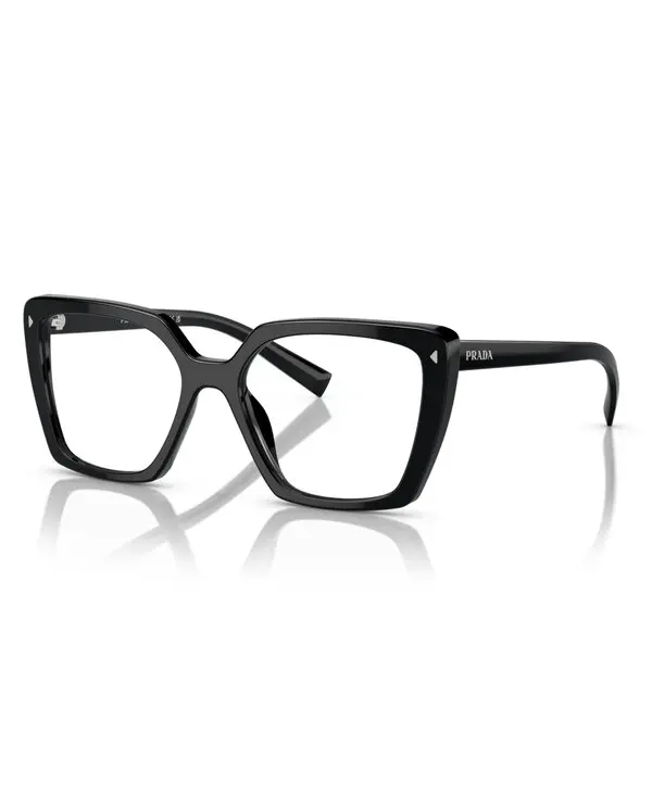 Prada Eyeglasses Full Rim Square Frame - Black