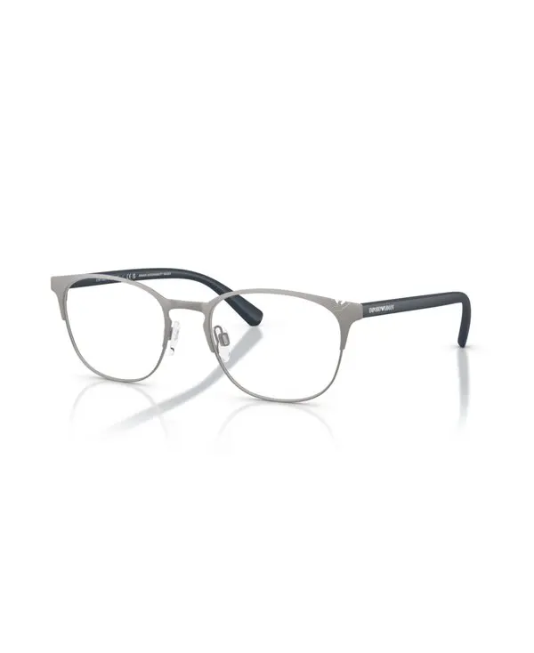 Emporio Armani Round Eyeglasses - Matte Gunmetal