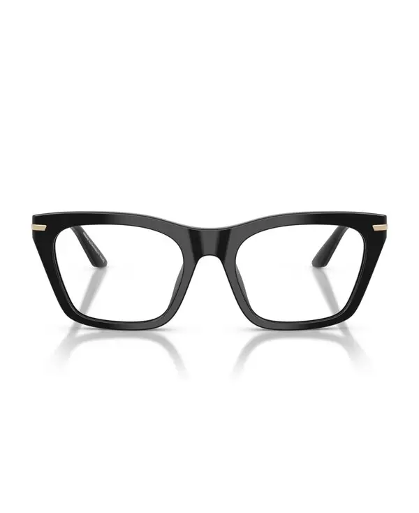 Emporio Armani Cat Eye Eyeglasses - Shiny Black