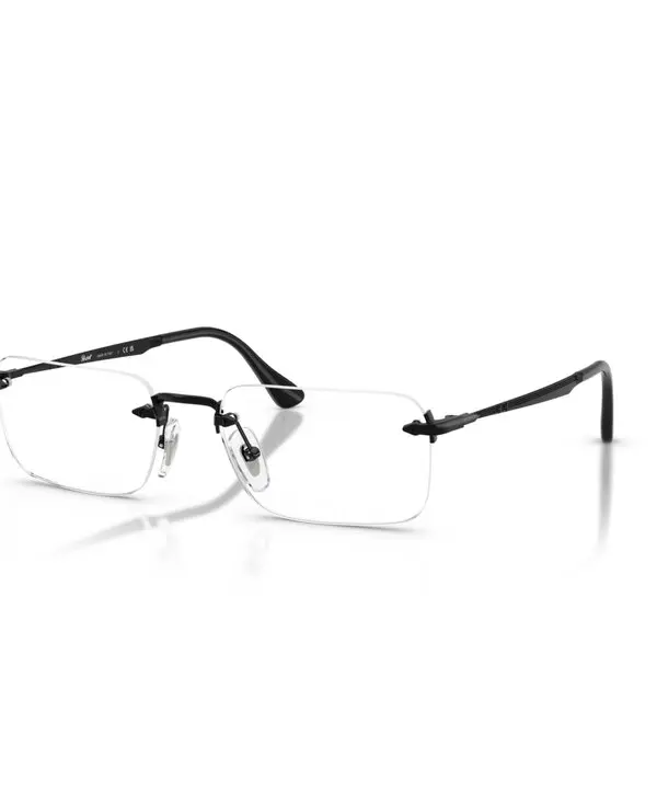 Persol Rectangle Rimless Eyeglasses - Black
