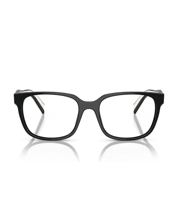 Prada Rectangle Acetate Eyeglasses - Black