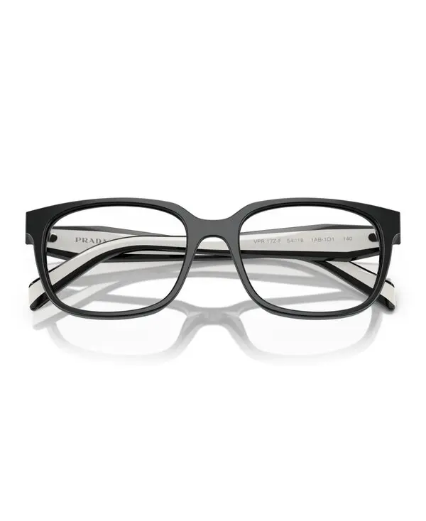 Prada Rectangle Acetate Eyeglasses - Black