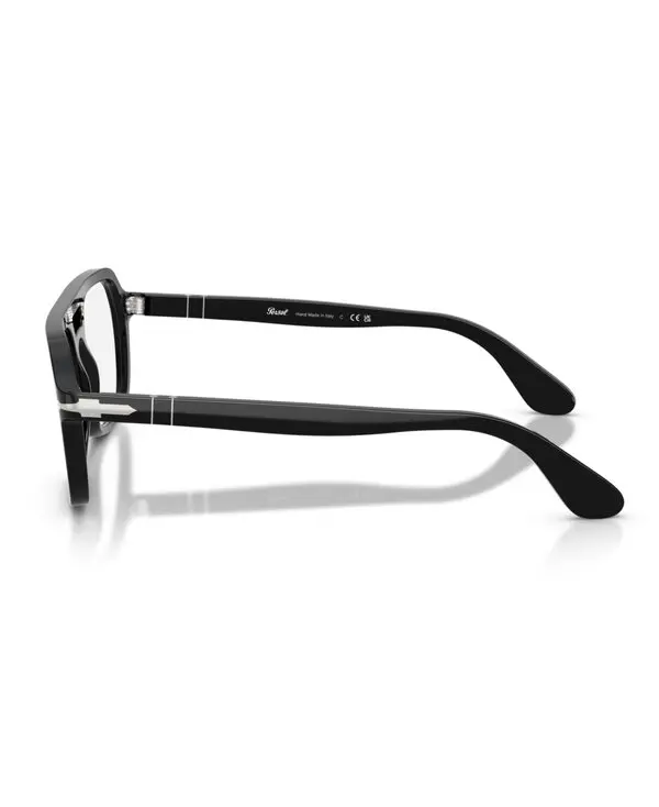 Persol Full Rim Rectangular Eyeglasses - Black