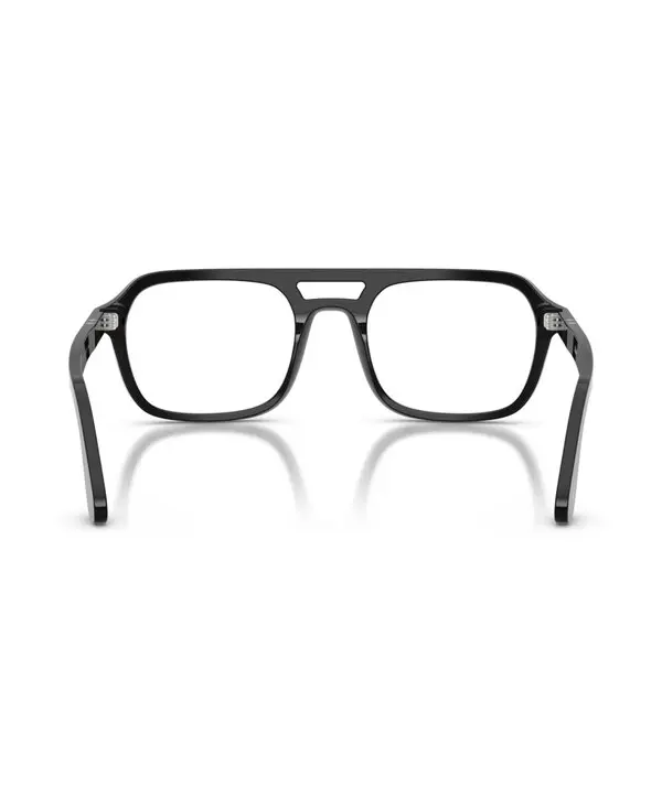 Persol Full Rim Rectangular Eyeglasses - Black