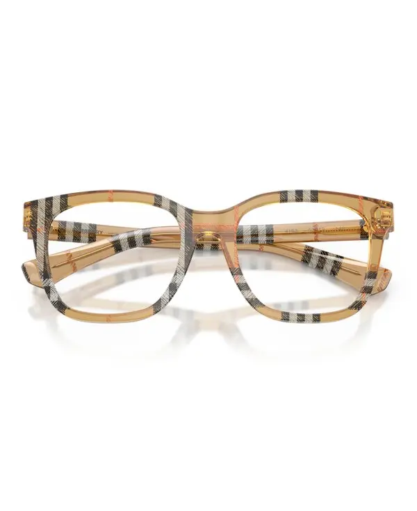Burberry Square Eyeglasses - Check Sand