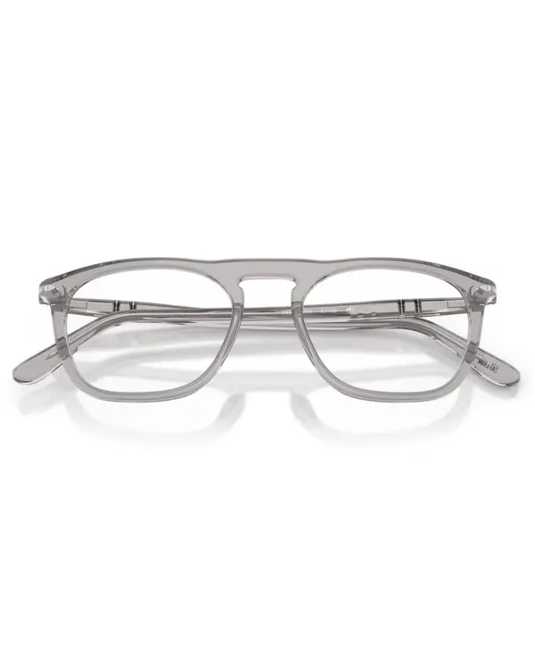 Persol Square Frame Eyeglasses - Transparent Gray