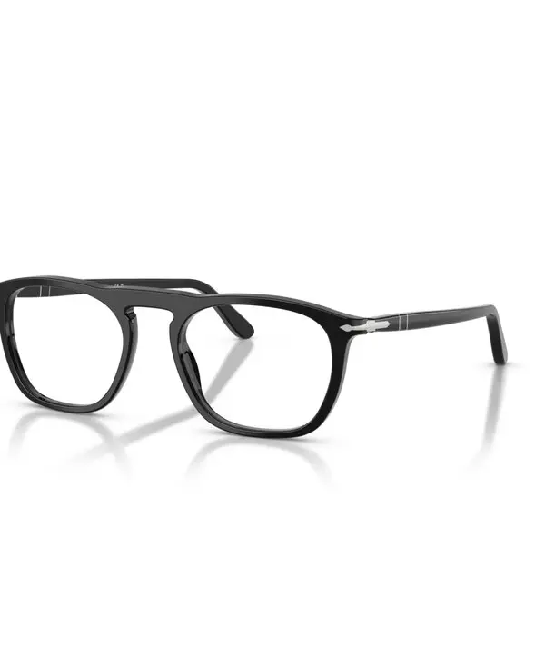 Persol Polarized Square Frame Eyeglasses - Black
