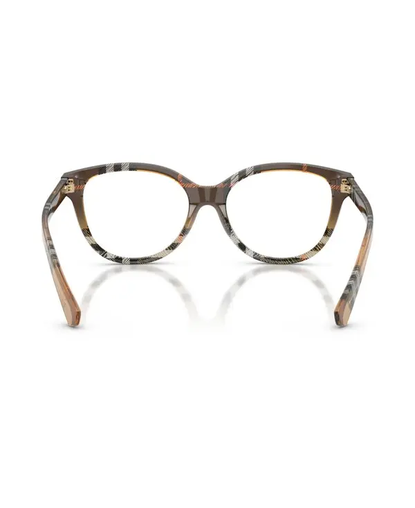 Burberry Cat Eye Eyeglasses - Check Gradient Sand