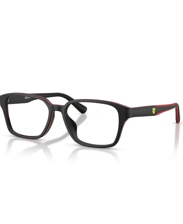 SCUDERIA FERRARI Square Eyeglasses - Black,red