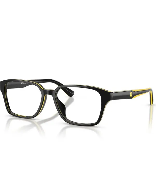 SCUDERIA FERRARI Square Eyeglasses - Black,yellow