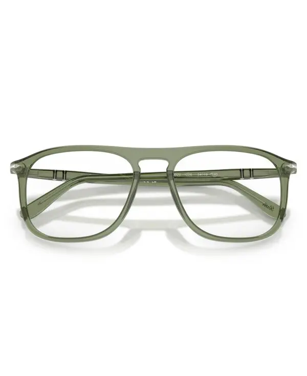 Persol Square Eyeglasses - Transparent Green