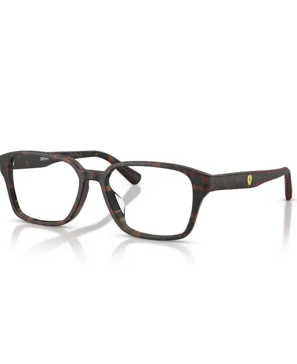 SCUDERIA FERRARI Square Eyeglasses - Havana,burgundy