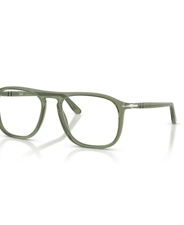 Persol Square Frame Eyeglasses - Transparent Green