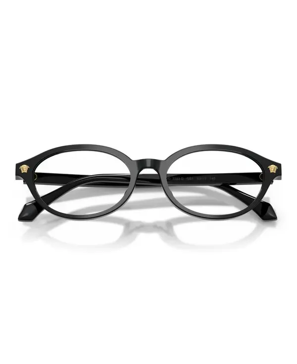 Versace Oval Eyeglasses - Black