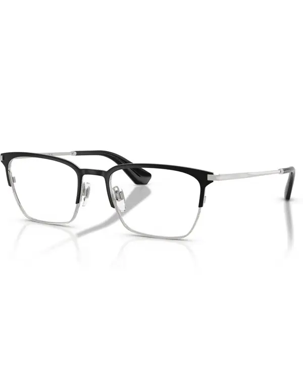 Burberry Rectangle Eyeglasses - Black,silver