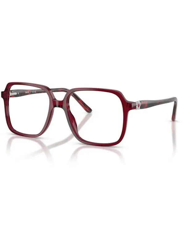 SFEROFLEX Square Full Rim Eyeglasses - Ruby