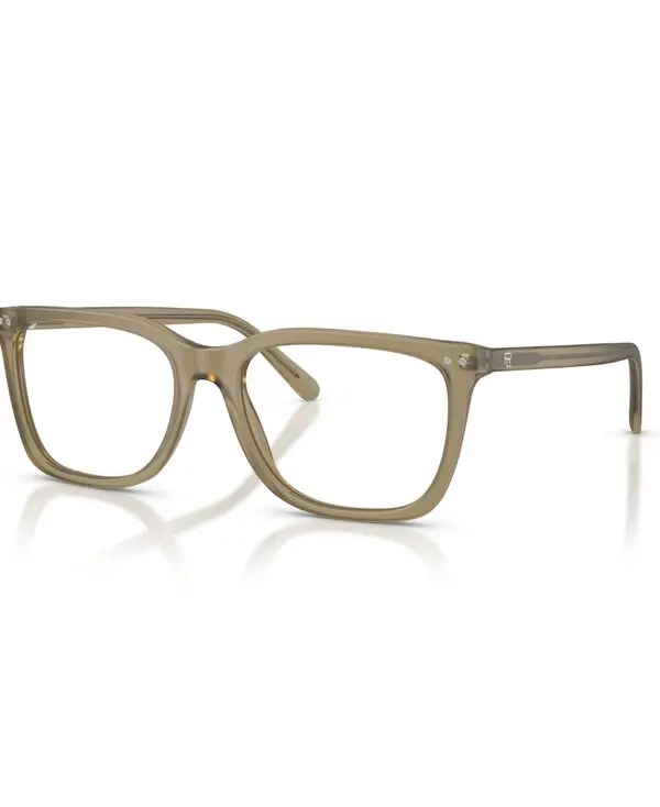 Ralph Lauren Rectangle Eyeglasses - Matte Opal Khaki