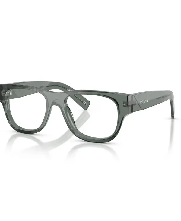 Prada Polarized Square Eyeglasses - Transparent Gray