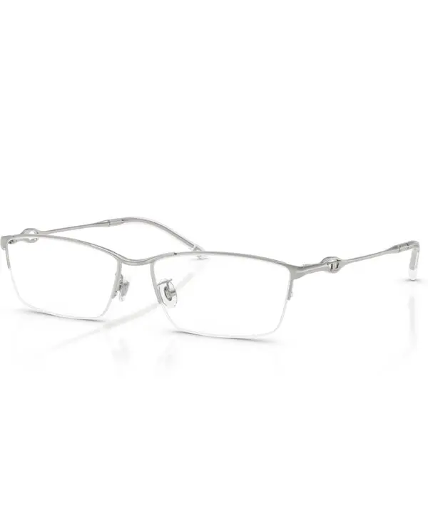 DIESEL® Rectangle Eyeglasses - Shiny Silver
