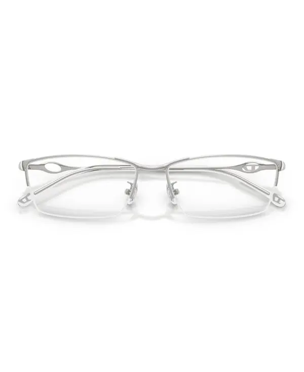 DIESEL® Rectangle Eyeglasses - Shiny Silver