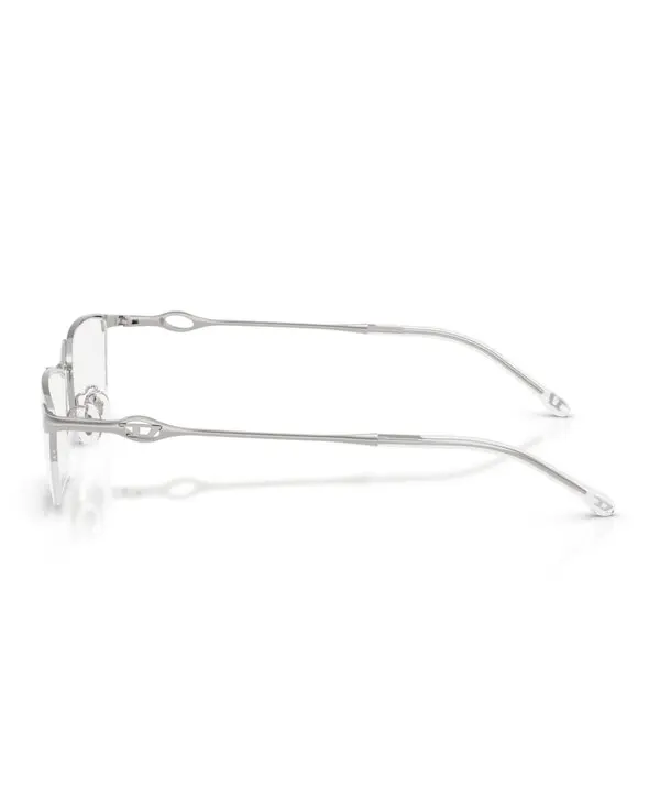 DIESEL® Rectangle Eyeglasses - Shiny Silver