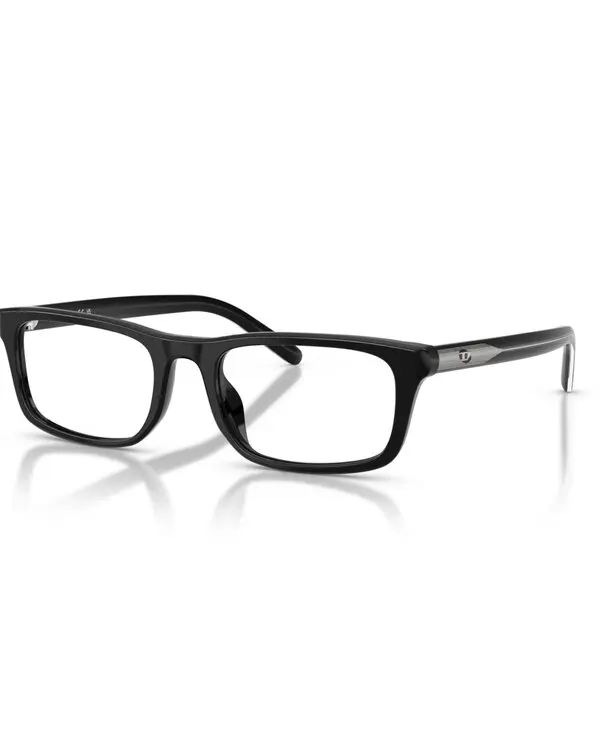 DIESEL® Rectangular Eyeglasses - Solid Black