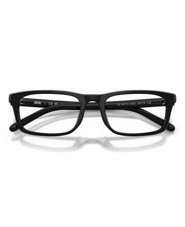 DIESEL® Rectangular Eyeglasses - Solid Black