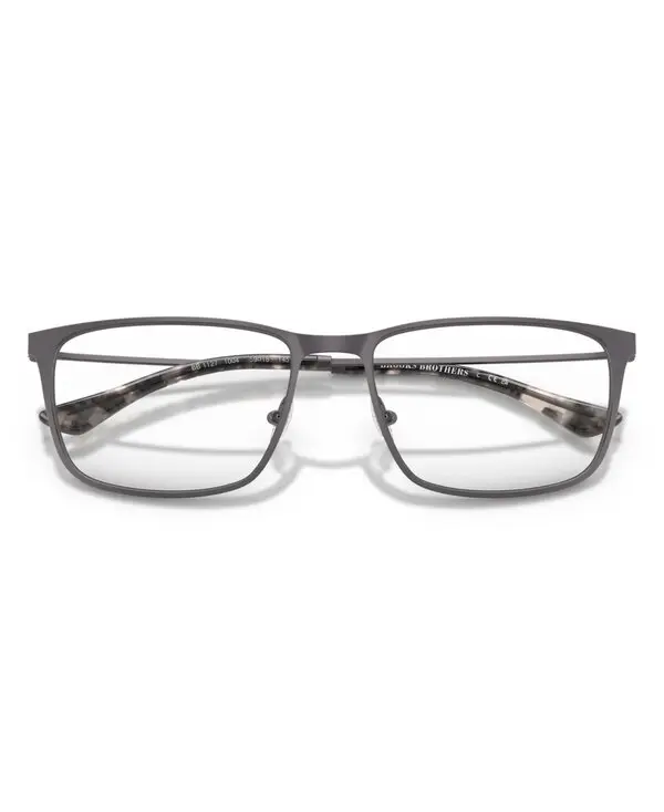 Brooks Brothers Rectangle Eyeglasses - Gunmetal