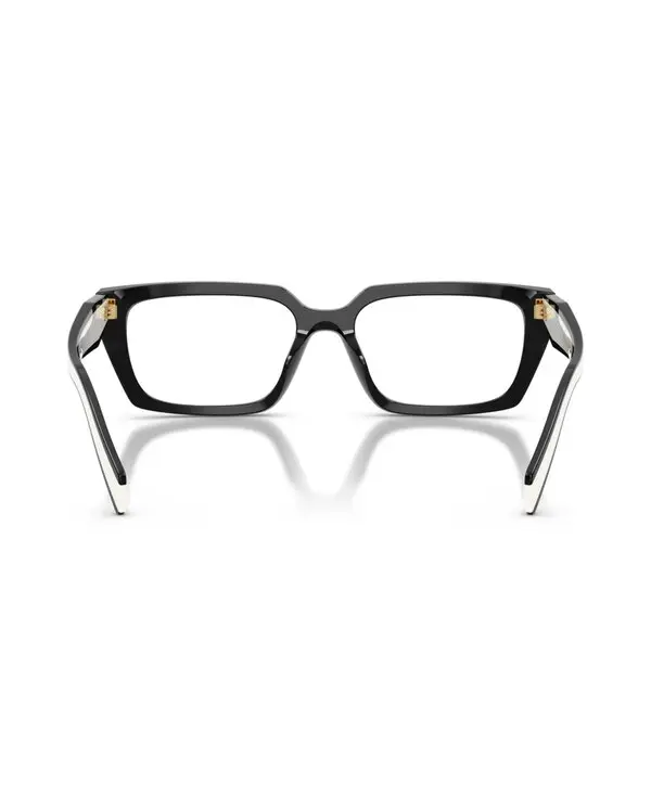 Prada Rectangular Full Rim Eyeglasses - Black