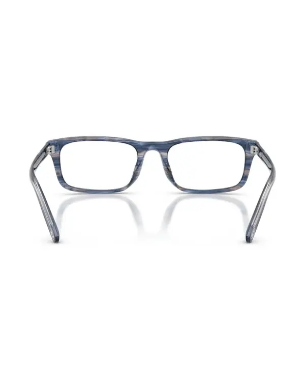 DIESEL® Rectangle Eyeglasses - Striated Blue