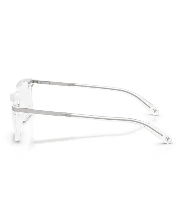 Brooks Brothers Rectangular Acetate Eyeglasses - Transparent Clear