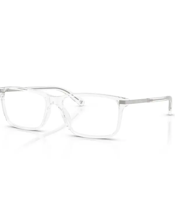 Brooks Brothers Rectangular Acetate Eyeglasses - Transparent Clear