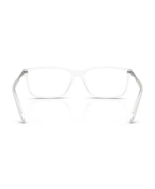 Brooks Brothers Rectangular Acetate Eyeglasses - Transparent Clear