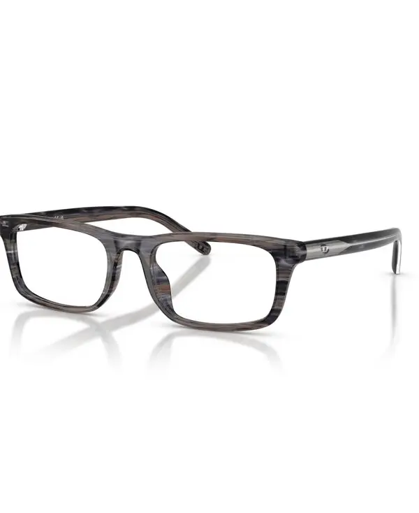 DIESEL® Rectangle Eyeglasses - Striated Gray